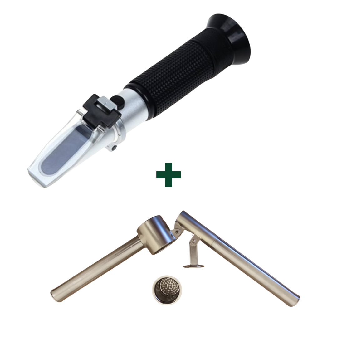 Brix Refractometer with Automatic Temperature Control + Leaf Sap ...